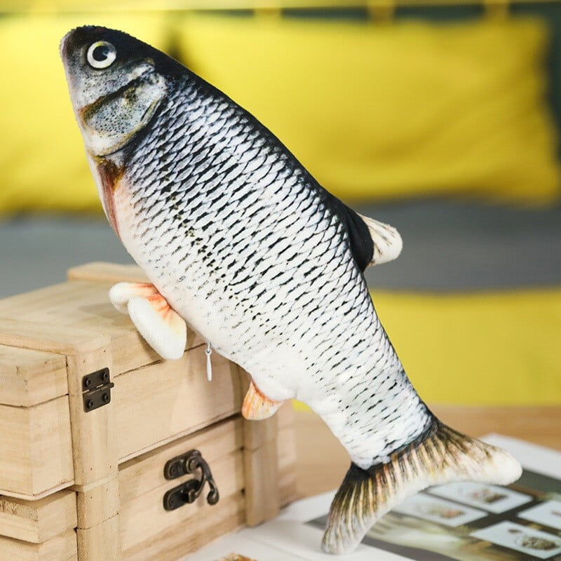 Juguete Interactivo para Gatos Shuxiu Wang Pez Eléctrico Recargable ...