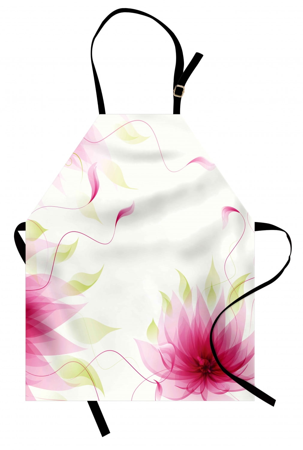Flower Apron Ivy Flowers and Leaves Abstract Natural Botanic Relaxing ...