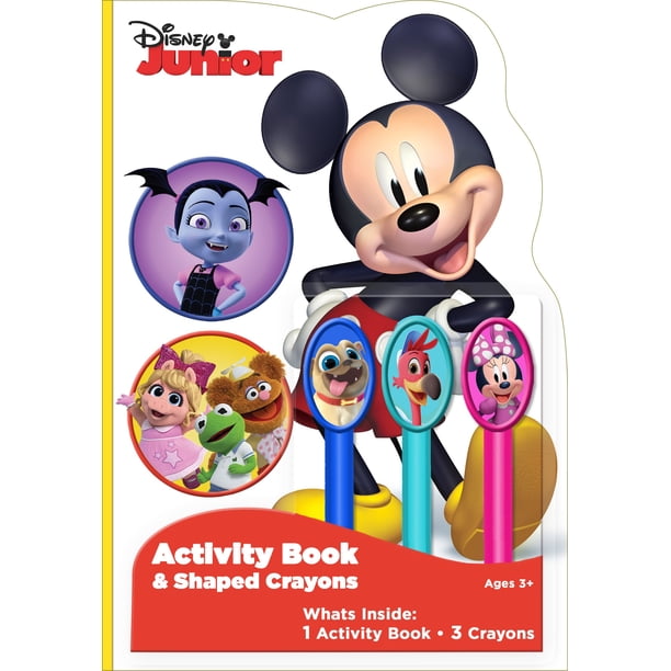 Disney Jr. Activity Pad with Character Crayons - Walmart.com