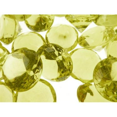 Acrylic Gemstone Diamond Table Confetti, 3/4-inch, 240-Piece, Champagne ...