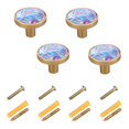 Kitchen Cabinet Knobs Iridescent Liquid Marble Cabinet Handles Zinc 1. ...
