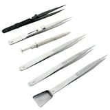 Diamond Handling Tweezers Set 6 Pcs Multi Shape Jewelry Gemstone Pick ...