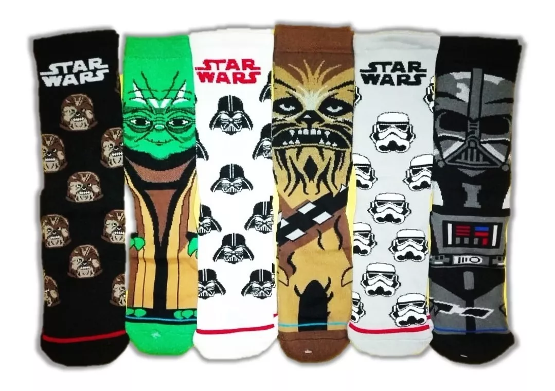6 Pares Calcetines Animados Locos Arte Calidad Premium +caja | Walmart ...