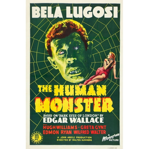 Human Monster The Movie poster 12x16 Print on Metal Sign 12in x 16in ...