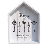 CUTICATE Wall Mount Wooden Key Storage Box Decorative Hand Painted and ...