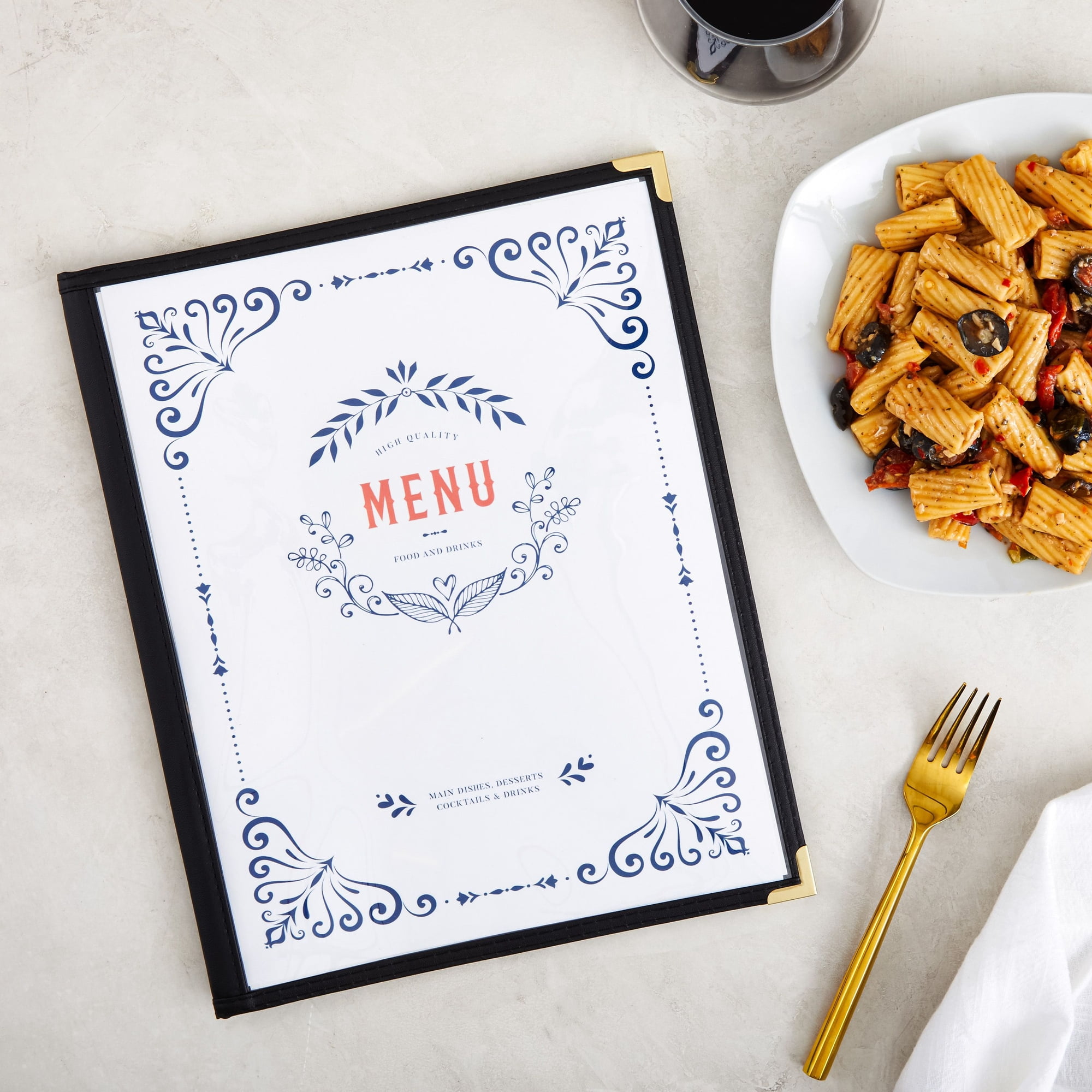 Blank Restaurant Menu Cover