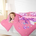 Aikeke Cartoon Unicorn Full Size Bedding Sets 7 Pieces, Cute Rainbow ...