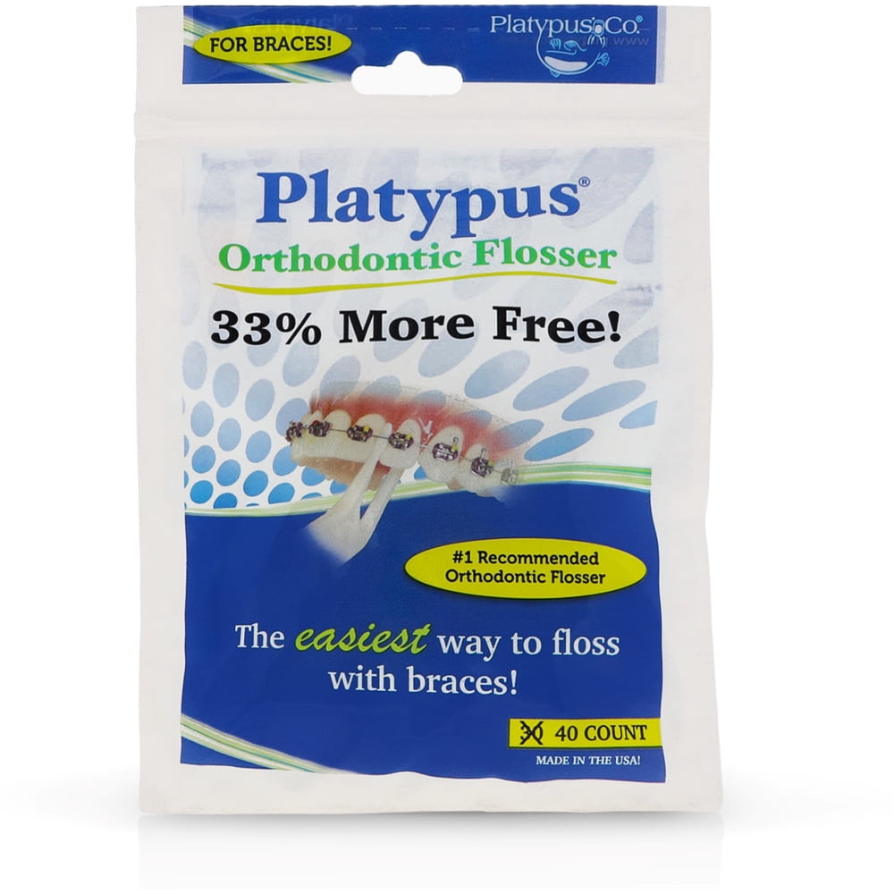 Platypus Orthodontic Flossers 40 ct - Walmart.com - Walmart.com