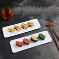 Food Plate 1Pcs Plastic Sushi Platter 11.5x3.74x0.78" Long Rectangle ...