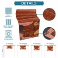 Bohemian Orange Arch Sun Rustic Texture Table Runner 13x90in Non-Slip ...