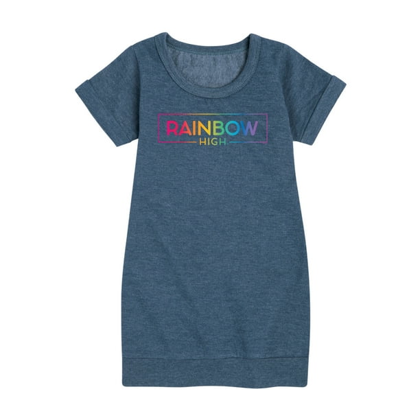 Rainbow High - Gradient Logo - Toddler And Youth Girls Fleece Dress ...