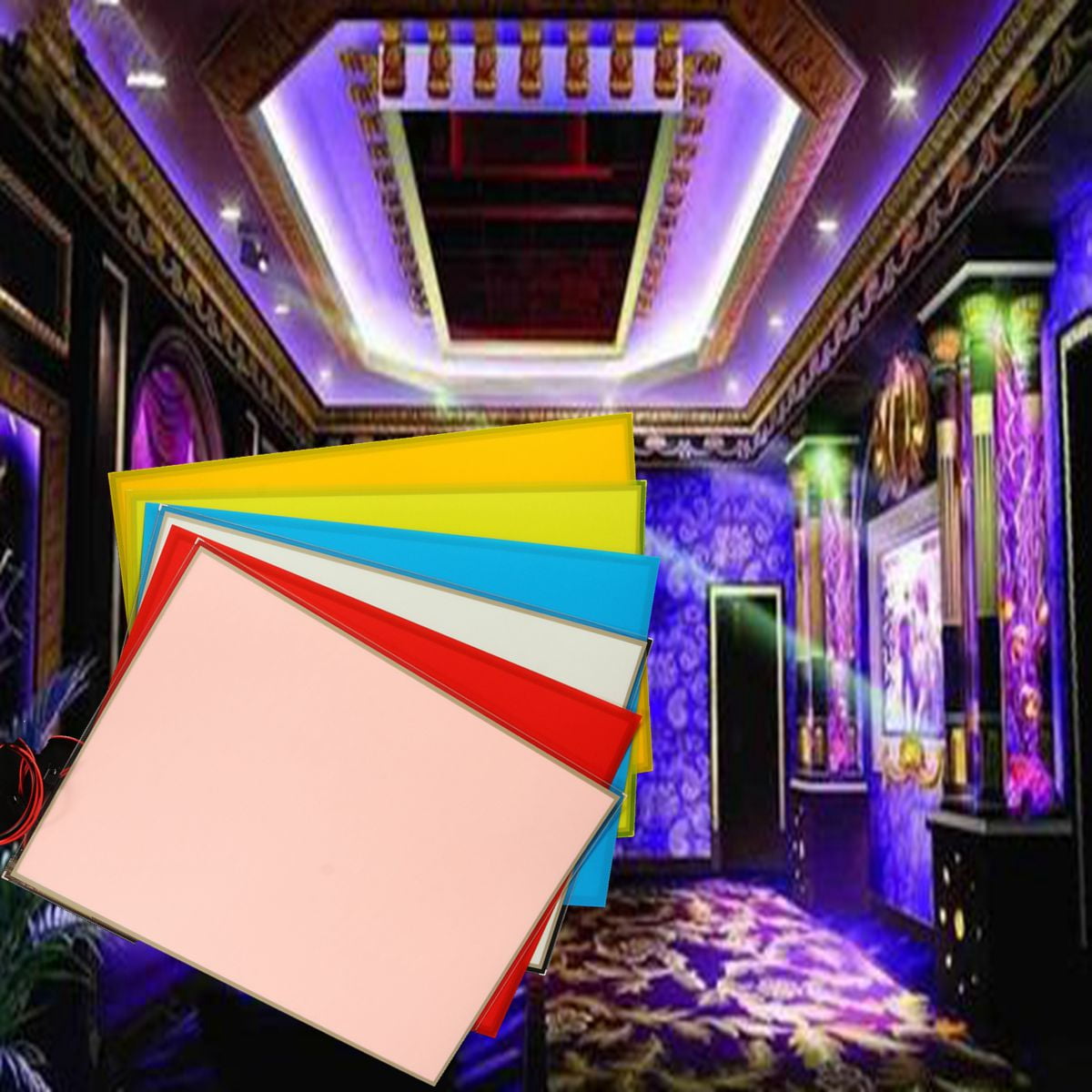12V Electroluminescent A6 EL Panel Light Paper Neon Sheet Home ...