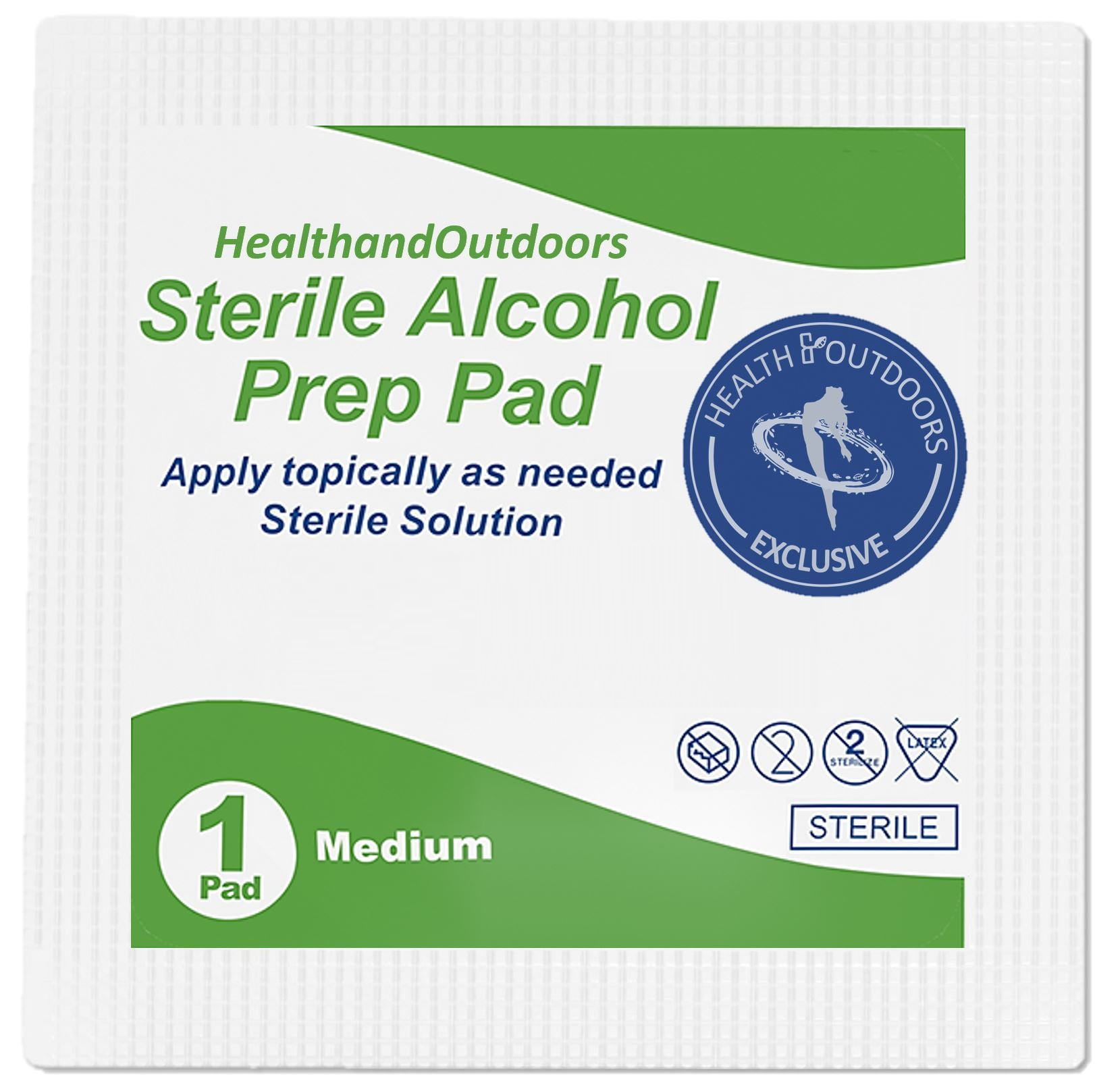 Sterile Alcohol Prep Pads (125 Count) Cleansing Individually Wrapped ...