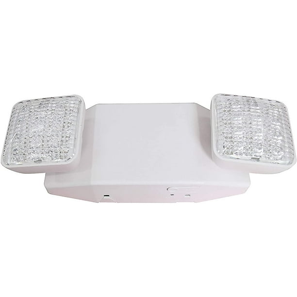 Led Emergency Exit Lighting Fixtures With 2 Led Heads And Back Up ...