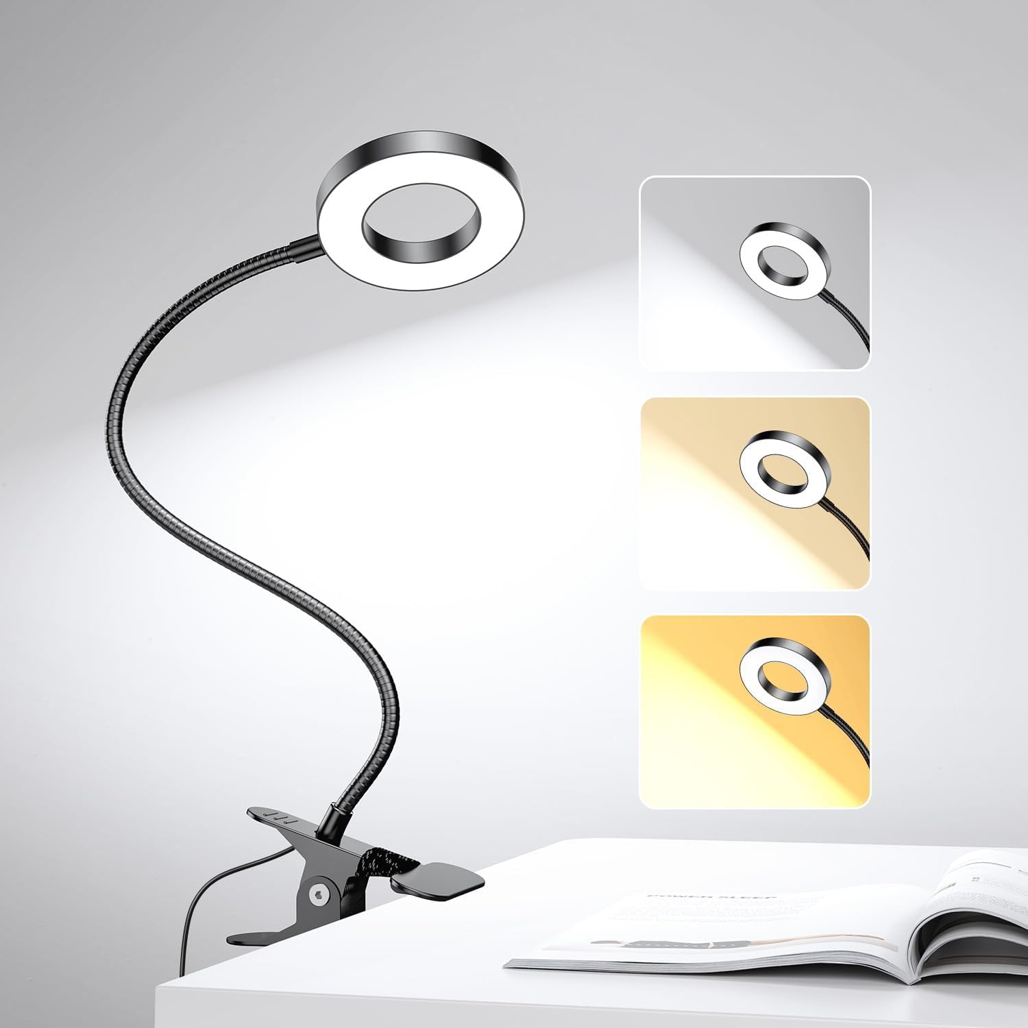 Click here for Unbranded Led Desk Lamp Clip On Light With 3 Color... prices