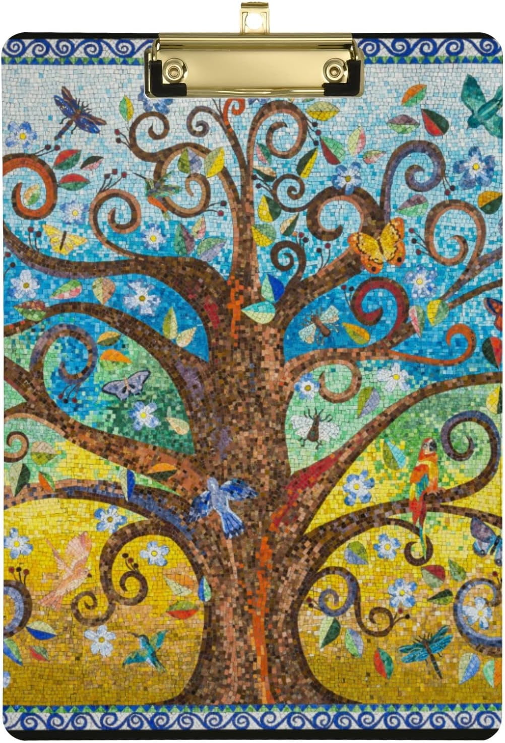 FMSHPON Tiles Tree Clipboard Hardboard Wood Nursing Clip Board and Pull ...