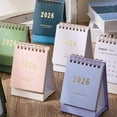 2026 Mini Desktop Calendar, Morandi Color Simple Memo Calendar Pad ...
