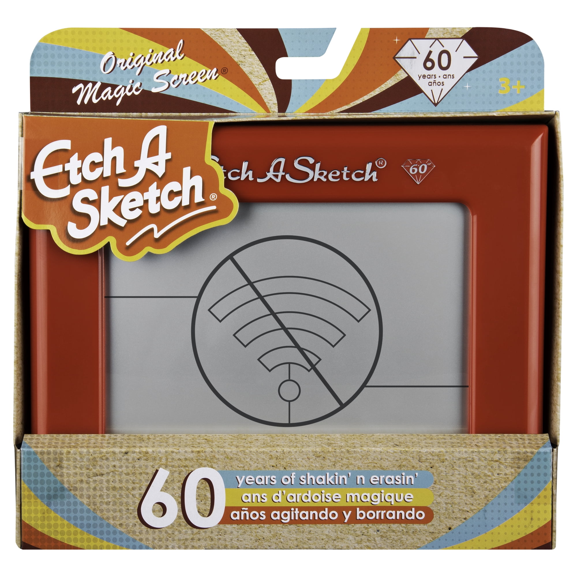Etch A Sketch  Classic Red Drawing Toy With Magic Screen  For Ages 3 And Up