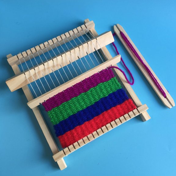 Wood Weaving Loom, Tapestry Weaving Toys, Tabletop puzzle children toys ...