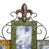 DecMode 4-Opening 4" x 6" Multi Colored Scroll Wall Photo Frame ...