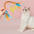 Elastic Mesh Self-Stimulating Cat Toy with Catnip, Lively Feathers ...