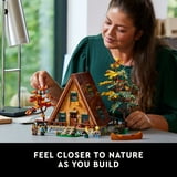 LEGO Ideas A-Frame Cabin Collectible Display Set, Buildable Model Kit ...