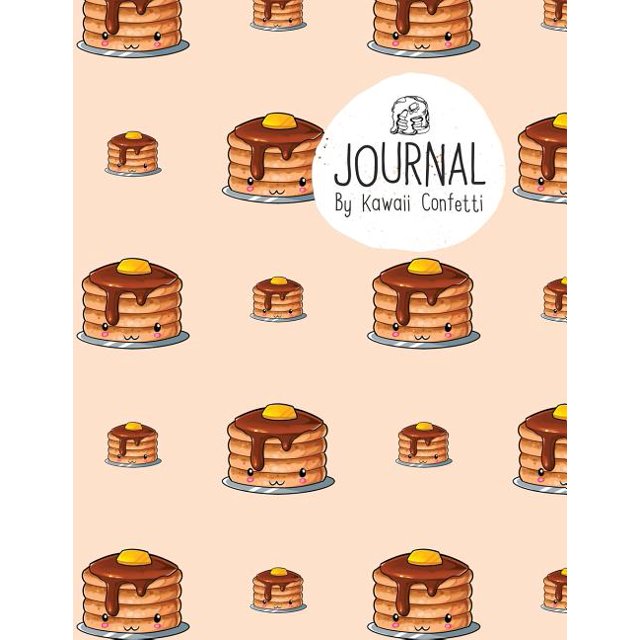 Journal: Cute Pancake Pattern Notebook - Students Kids Teachers - 8 ...