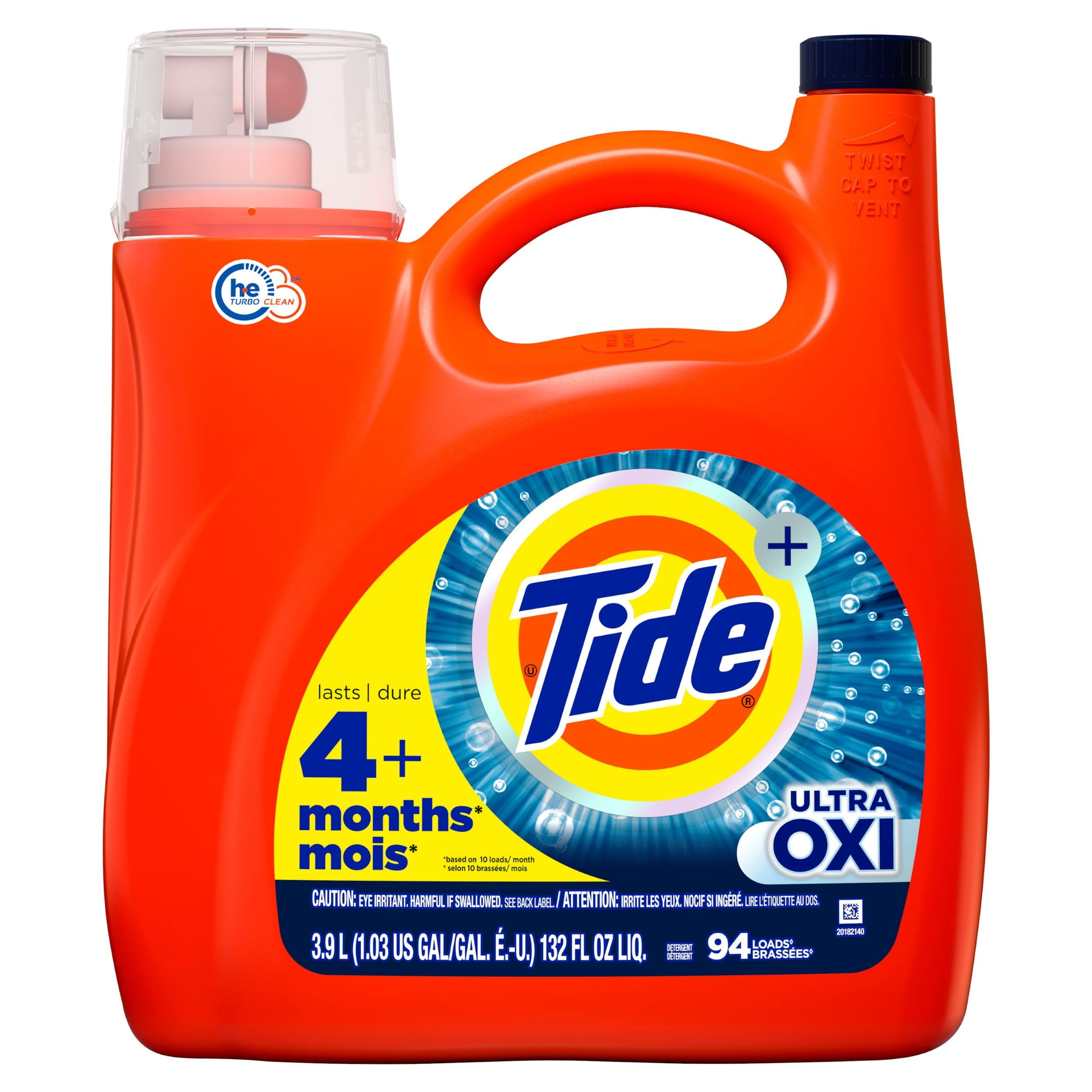 Detergente líquido para ropa Tide Ultra OXI 94 cargas | Walmart en línea