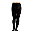 On The Go Womens Control Top Opaque Black Footed Tights 2 Pack