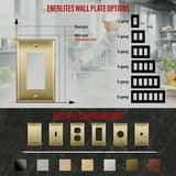 ENERLITES Decorator Metal Wall Plate, Stainless Steel Outlet Cover ...