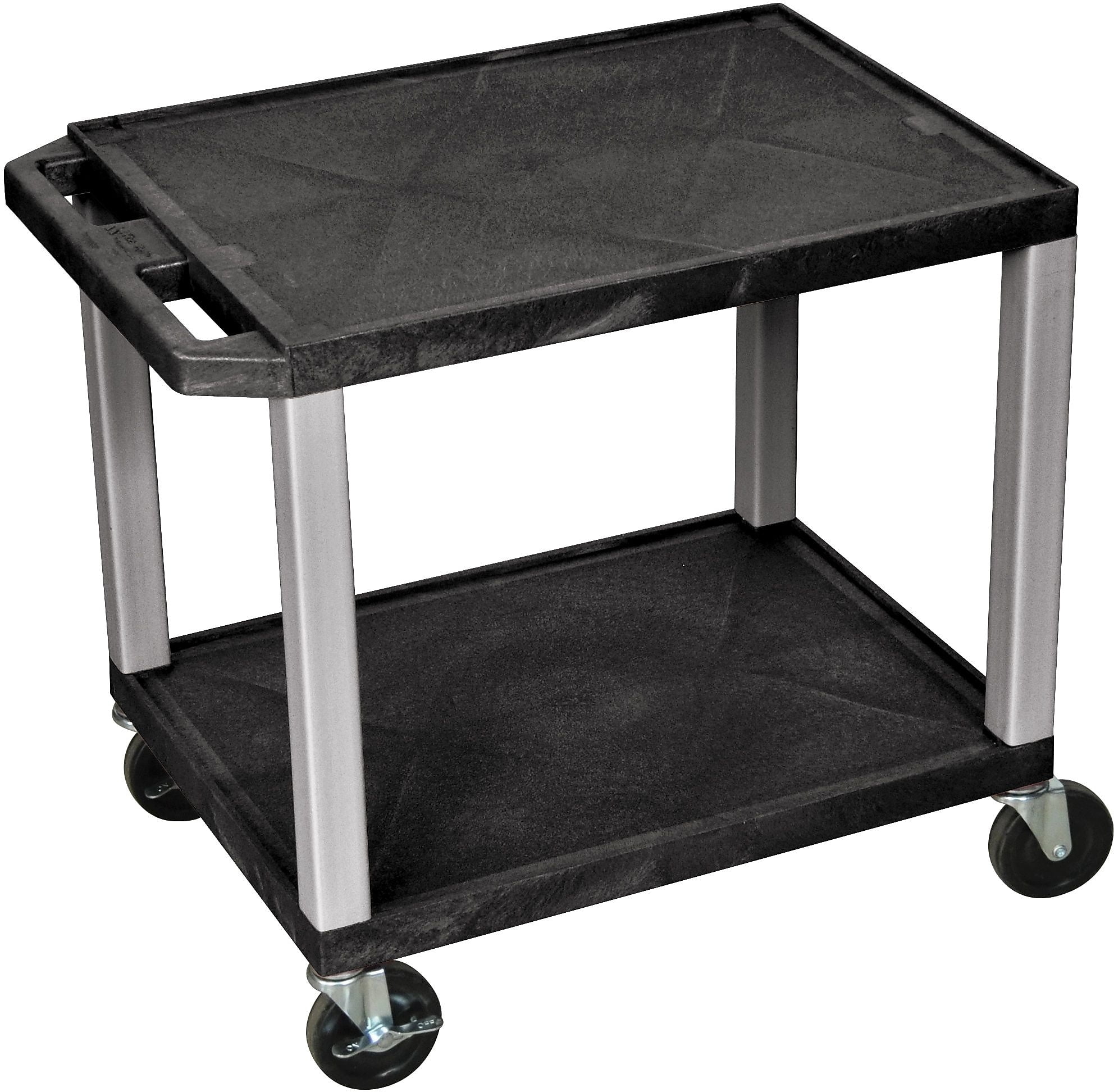 Assorted Publishers 2 Shelves Tuffy AV Cart W/Nickel Legs & Electrical ...