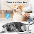 2.5LPet Grooming Vacuum,5 in 1 Dog Grooming Vacuum with Ceramic Blades Clipper Tools for Dogs ...