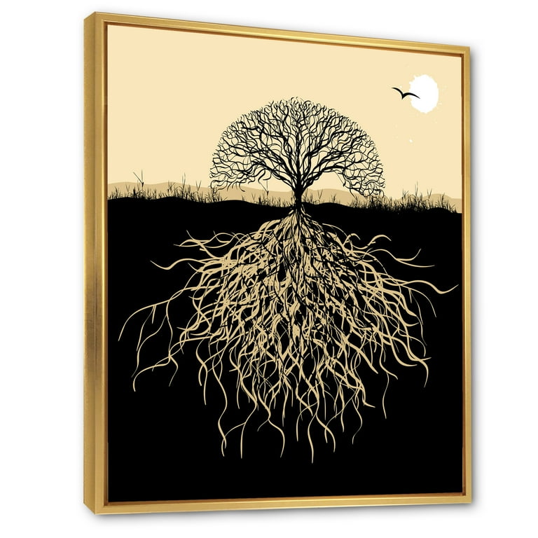 Tree Roots Underground Painting