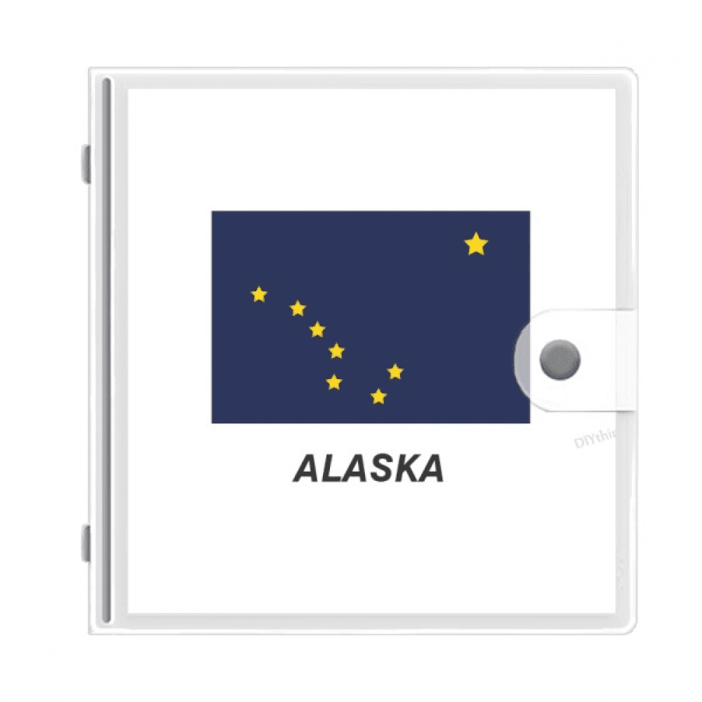 American State Flag Contour Alaska Photo Album Wallet Wedding Family ...