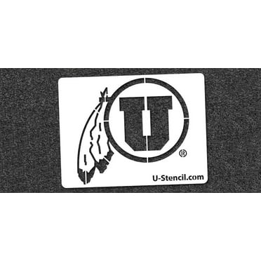 NCAA Utah Utes Collegiate 'UU' Mini Stencil Kit - Walmart.com
