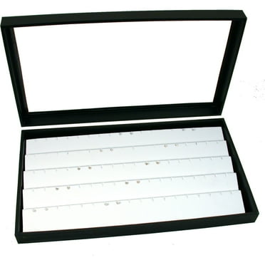 Jewelry Display Case Box 36 Ring Velvet Insert New - Walmart.com