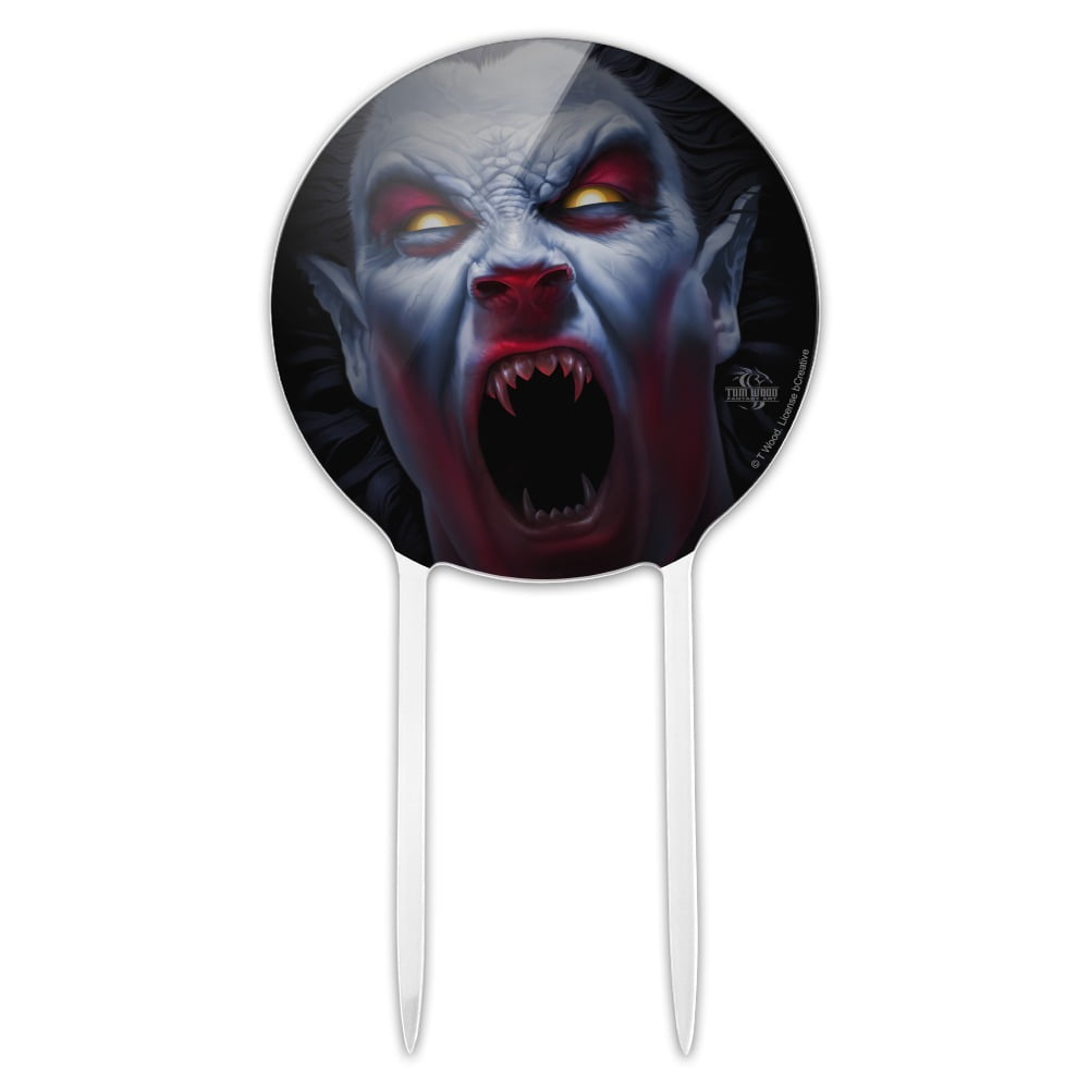 Acrylic Creepy Scary Vampire Demon Awakening Cake Topper Party ...