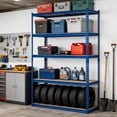 Heavy Duty 5-Tier Garage Storage Rack, Adjustable Metal Shelf, 2500 lbs ...