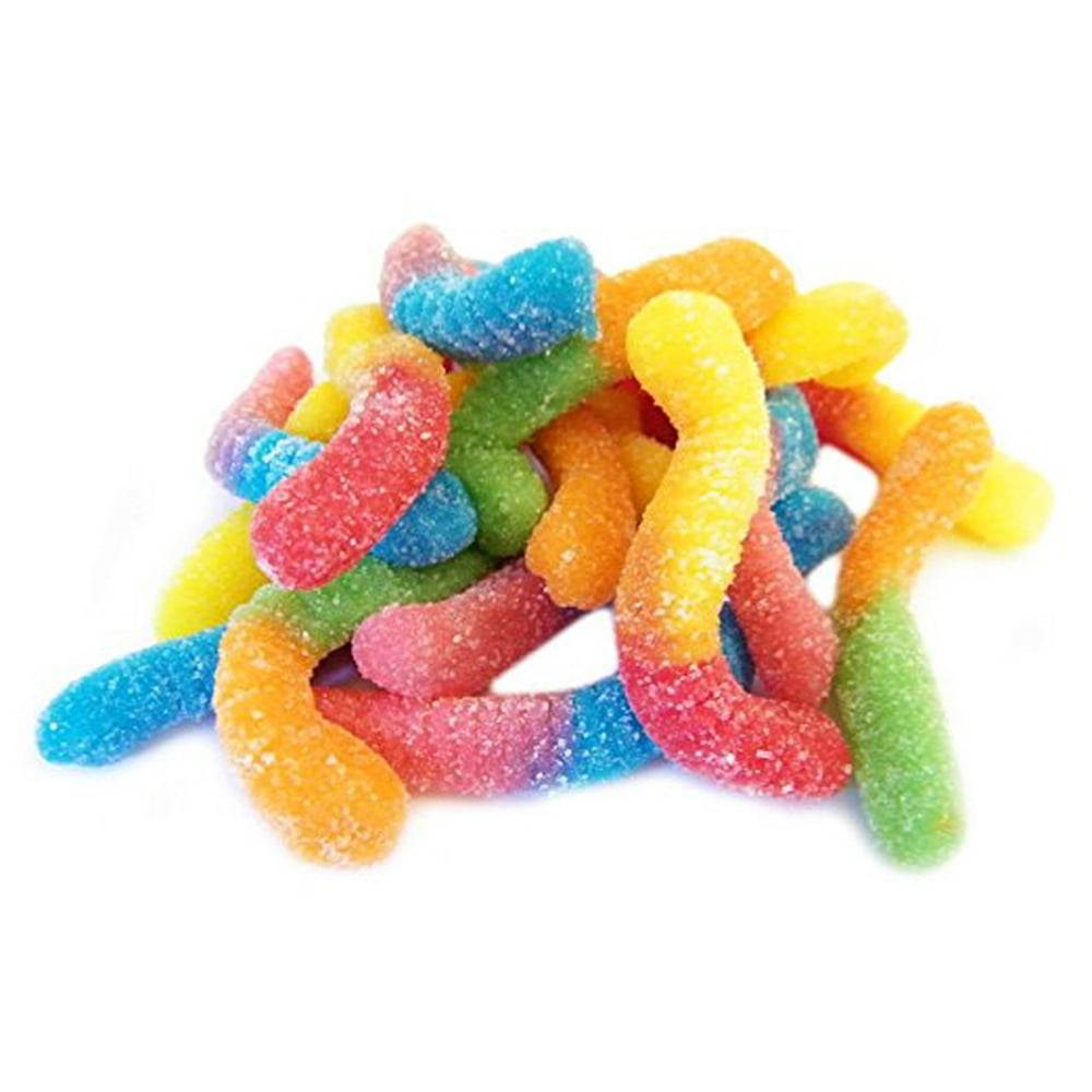 BAYSIDE CANDY GUMMY GLO WORMS, 1LB - Walmart.com - Walmart.com