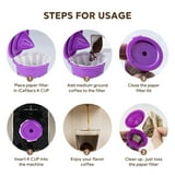 Keurig Disposable Mini Paper Coffee Filter for Keurig 1.0 2.0 K Cup ...