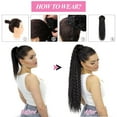 Curly Ponytail Extensions Clip in Drawstring Ponytail Wig Human Hair ...