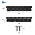 TSV Fishing Rod Racks, Wall Mounted Vertical Fishing Pole Rack, ABS EVA ...