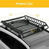 EastVita Roof Rack Basket,50"x38"Heavy Duty Steel Universal Rooftop ...