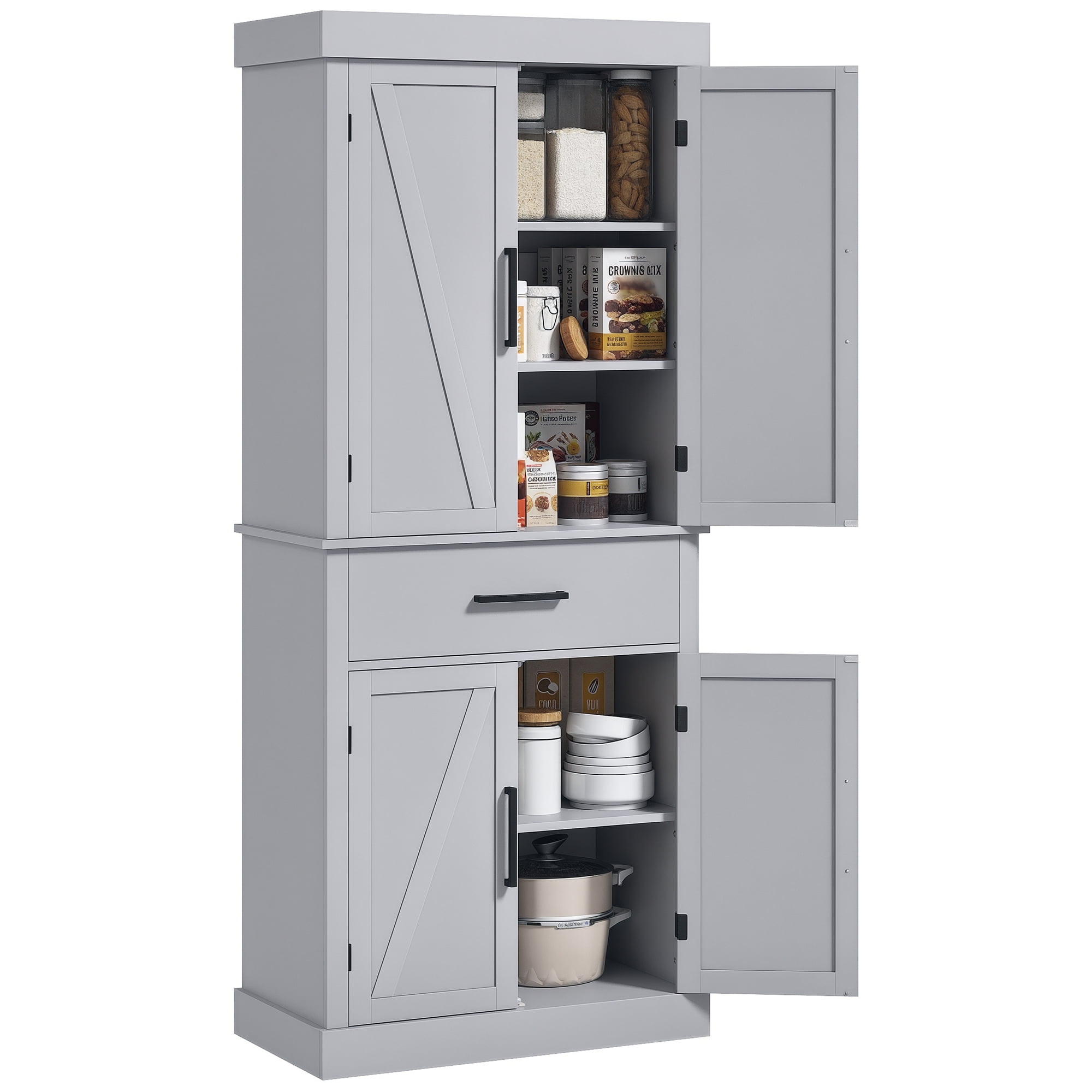 Click here for Homcom 72 Tall Kitchen Pantry Storage Cabinet With... prices