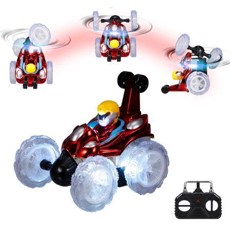 Remote Control Stunt Car 2.4G RC Car Toy with Flashing LED Lights 360 ...