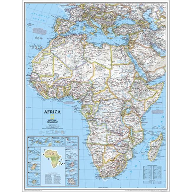National Geographic RE00622110 Map of Africa - Walmart.com