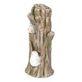Alpine Corporation QWR1046 Birds in a Tree Trunk Statue, Stylish Décor ...