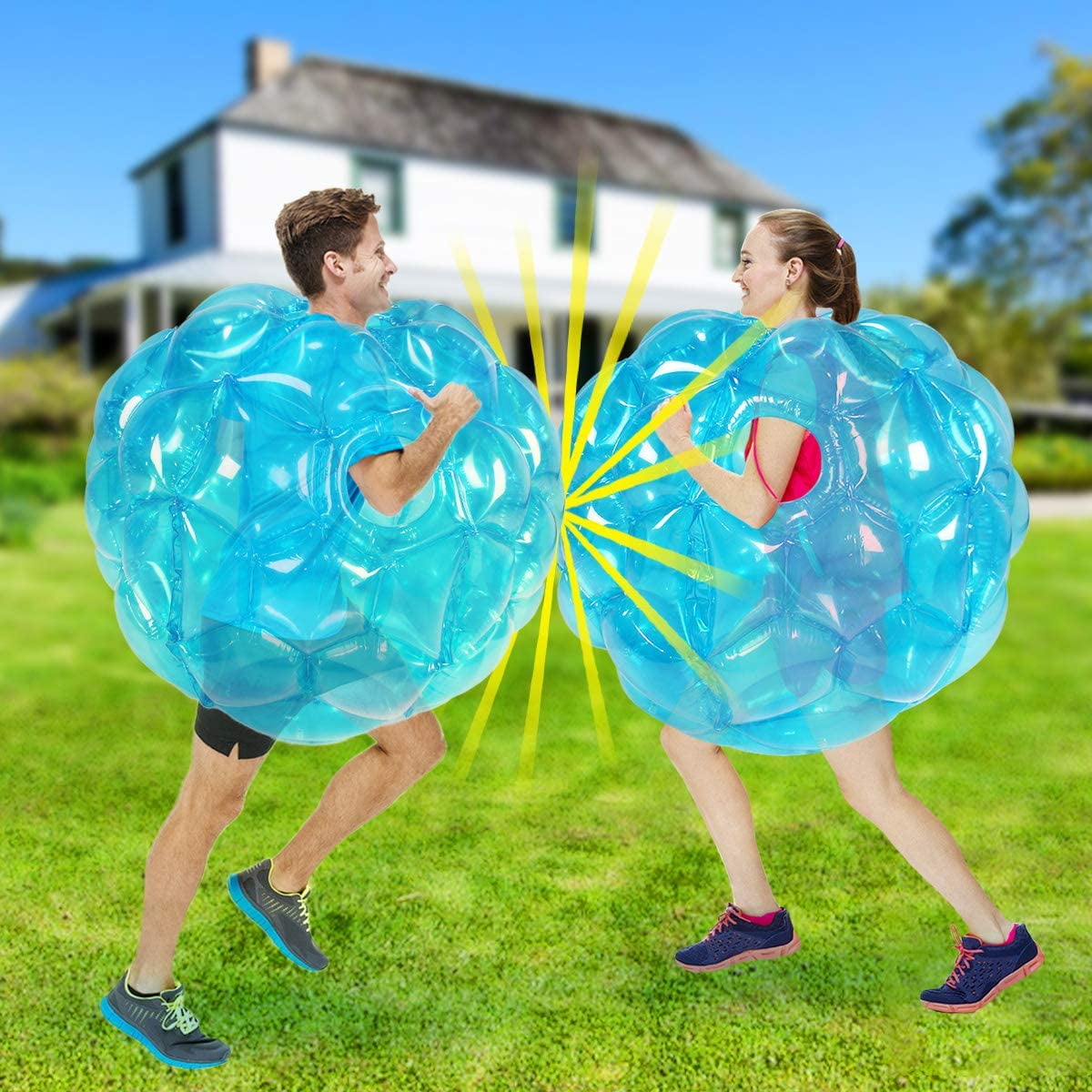 Inflatable bubble Balls for Kids,Inflatable Buddy Bumper Balls Sumo ...