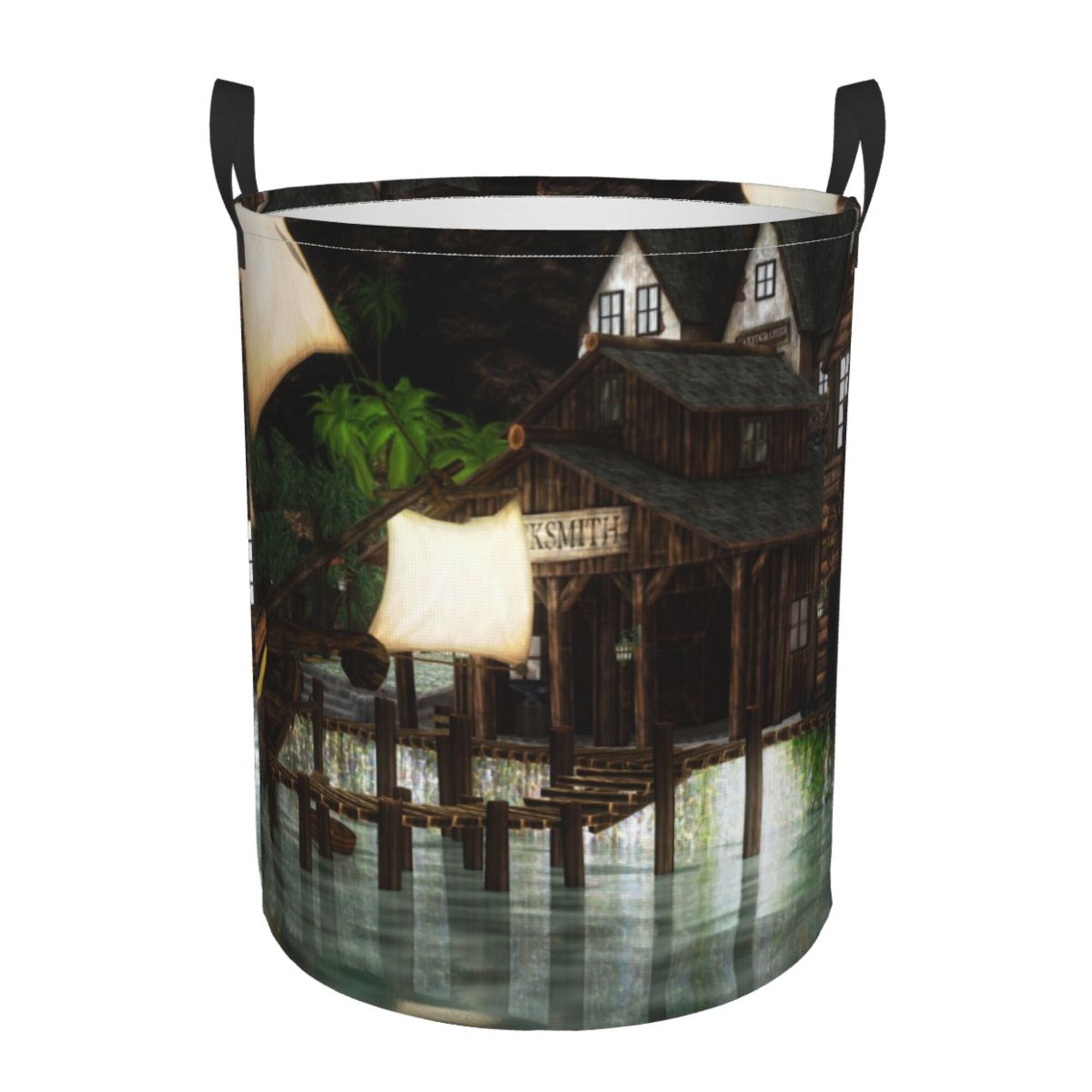 Pirate Cove Ship Laundry Basket Organizer Collapsible -Dirty Clothes ...