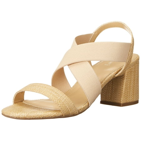 Anne Klein Women's RESSA Heeled Sandal, Raffia, 7 | Walmart Canada